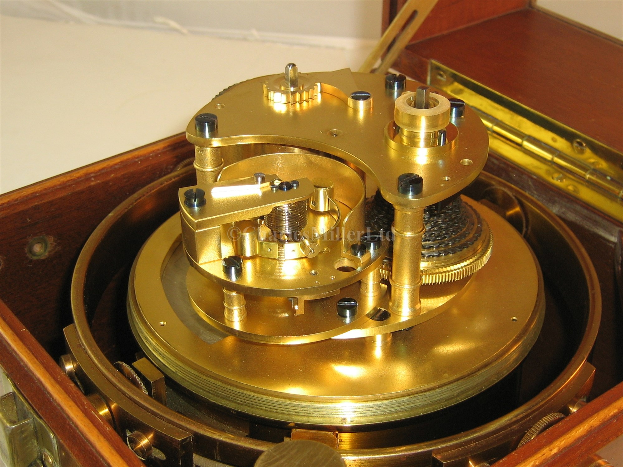 Lot 174 - AN 8-DAY MARINE CHRONOMETER BY THOMAS MERCER.