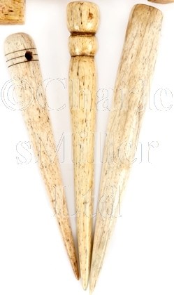 Lot 104 - THREE SMALL 19TH-CENTURY WHALEBONE