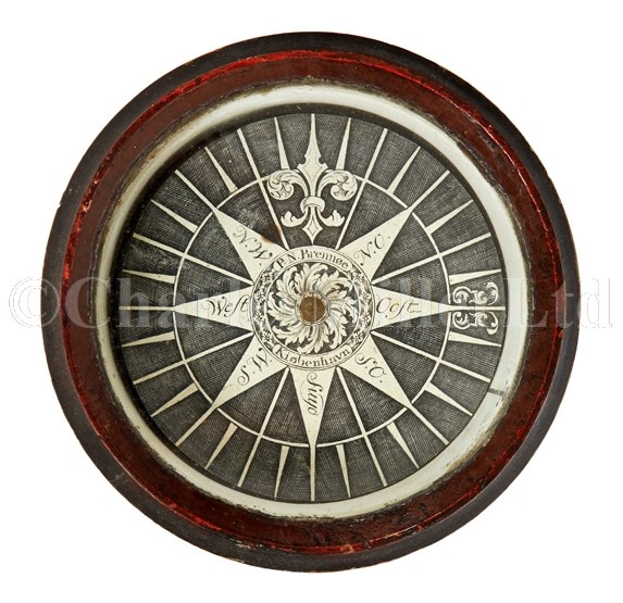 Lot 191 - A FINE 18TH-CENTURY MARINER'S COMPASS BY P.N.