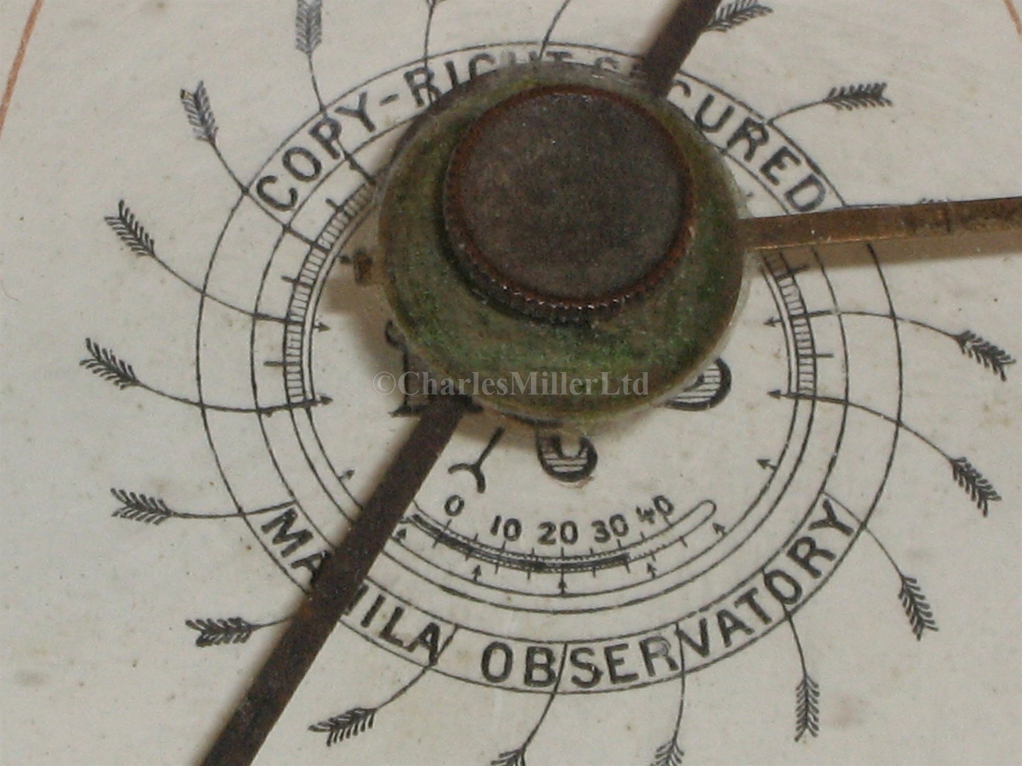 Lot 258 - A RARE TYPHOON BAROMETER, LATE...