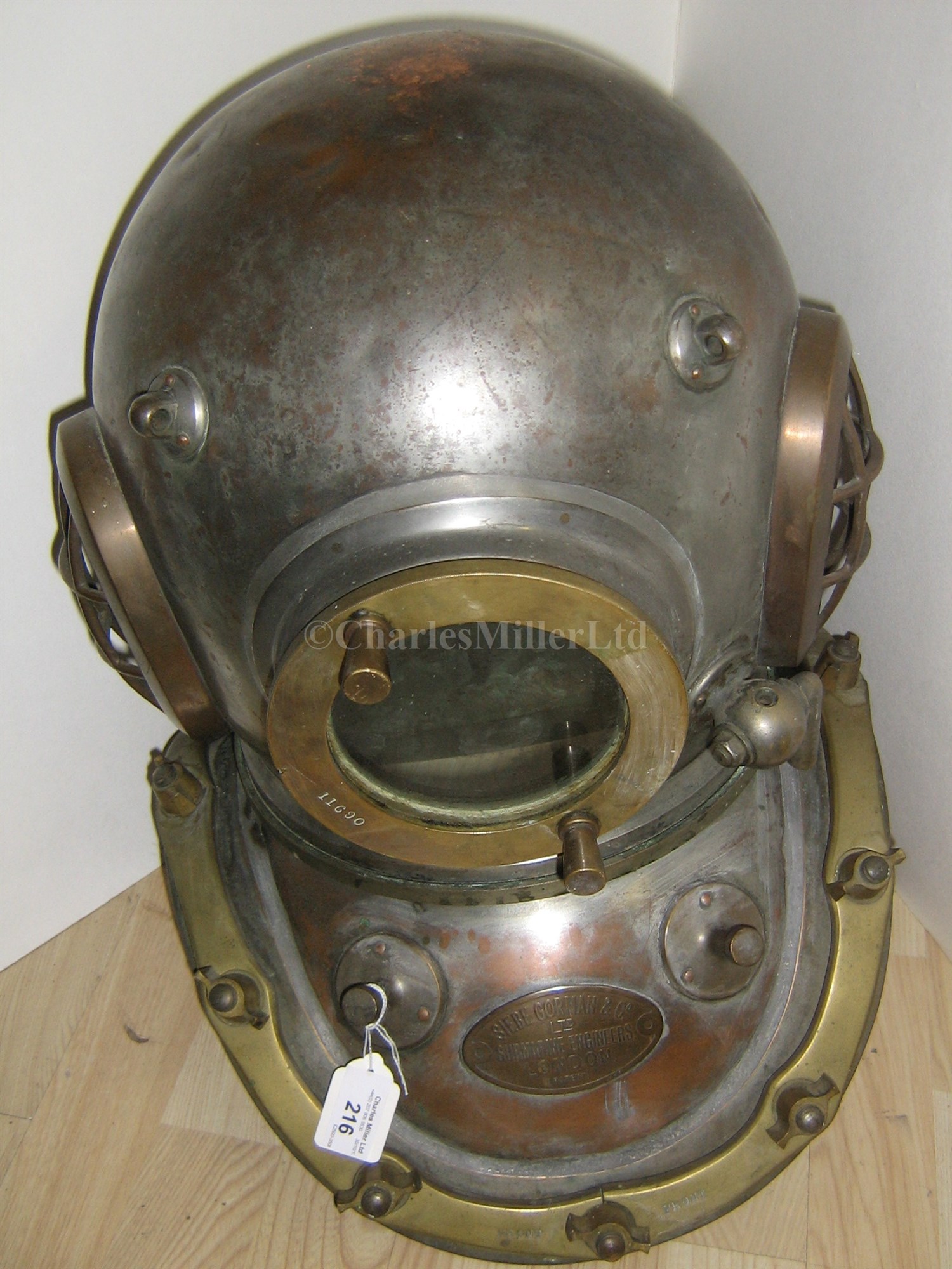 Lot 216 - A 6-BOLT COPPER AND BRASS ADMIRALTY PATTERN..