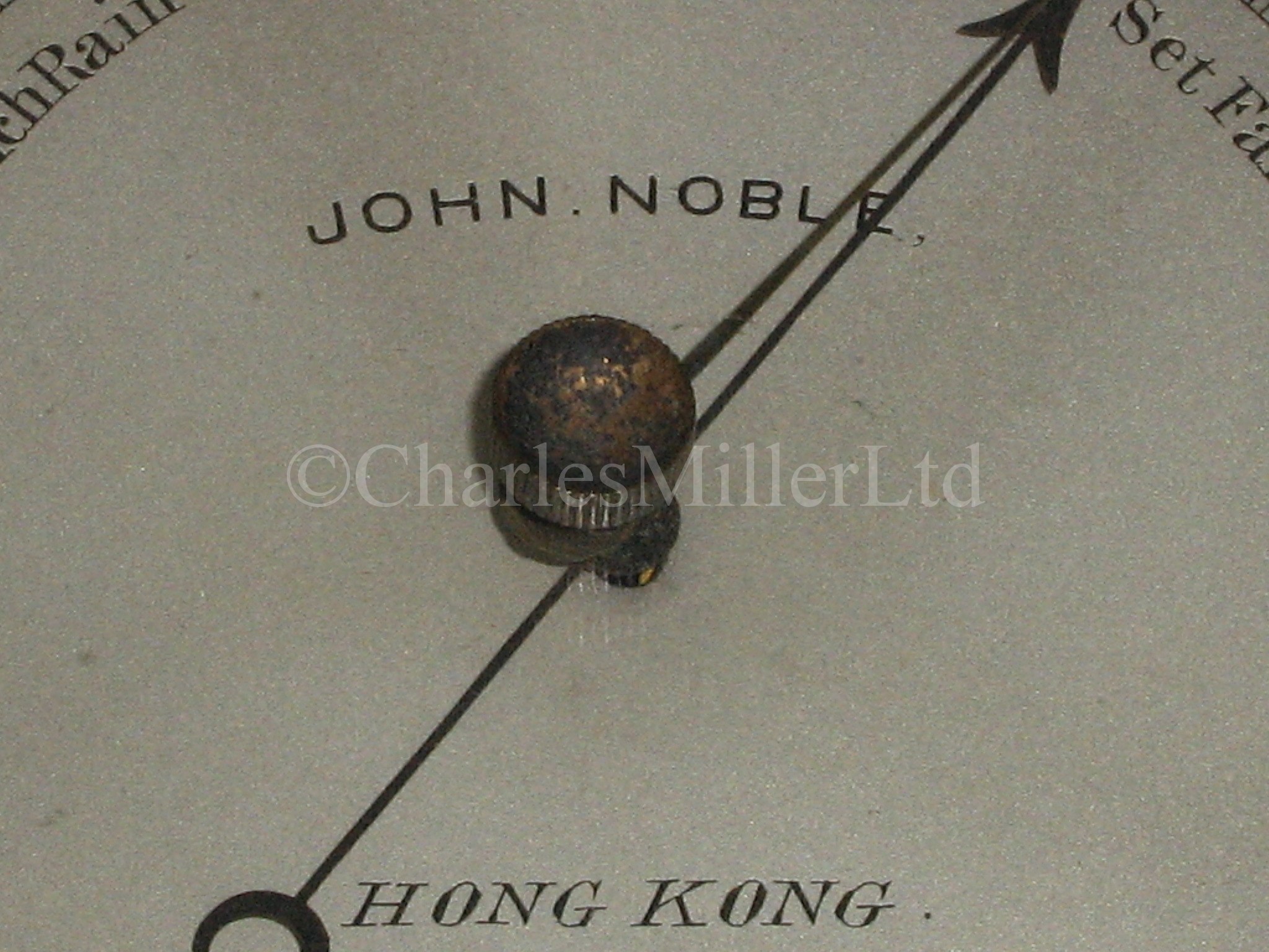Lot 233 - A LATE 19TH-CENTURY ANEROID BAROMETER BY