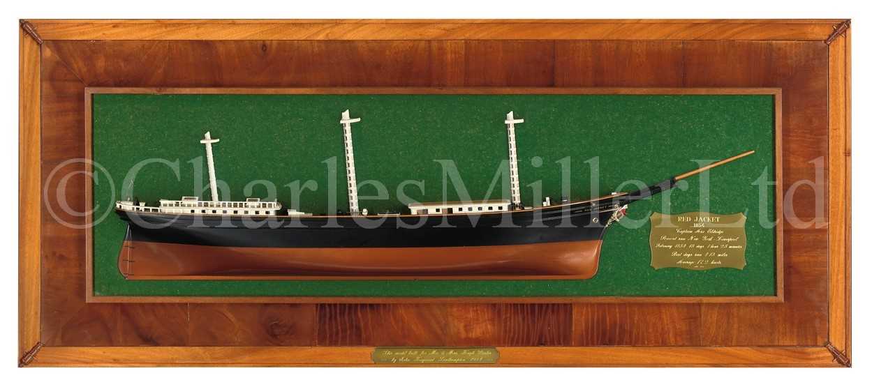 Lot 259 - A WELL-PRESENTED HALF-MODEL OF THE