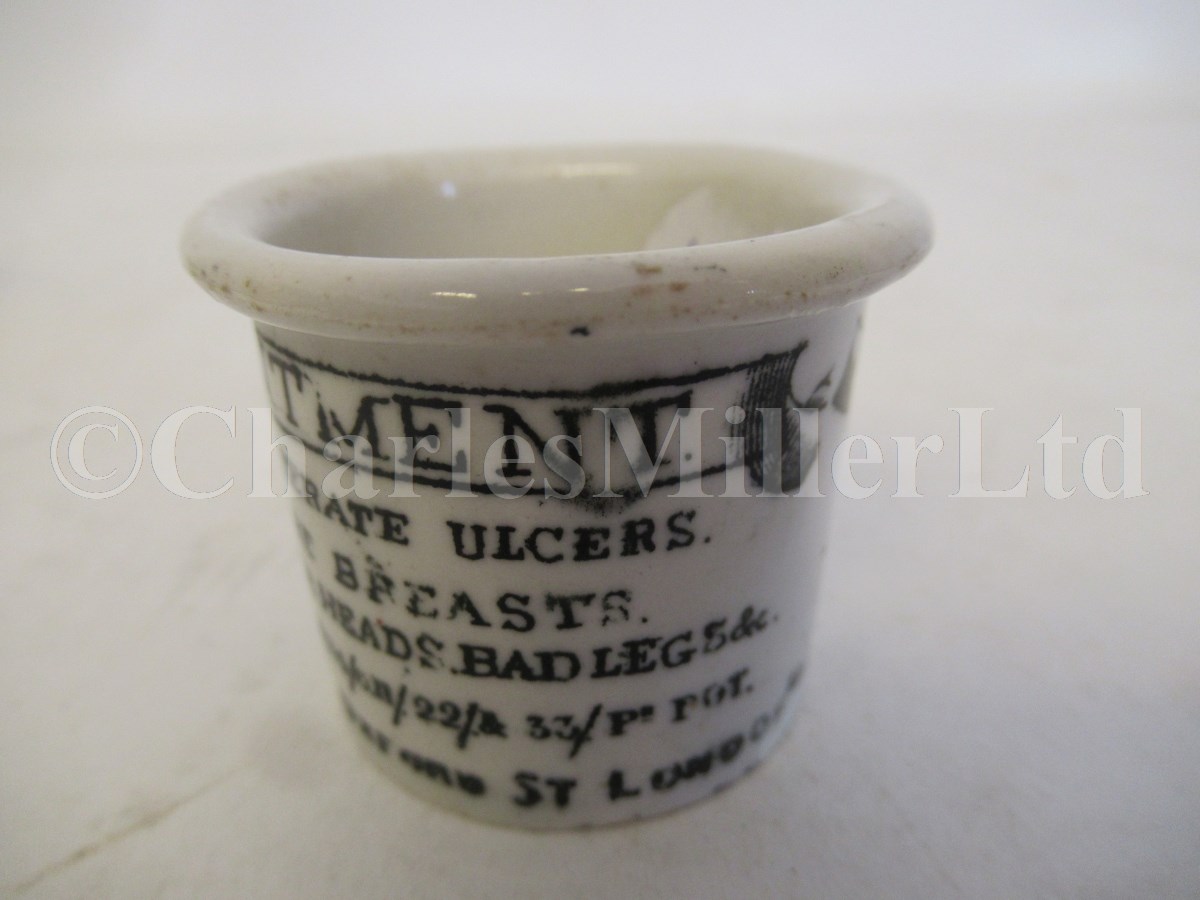 Lot 246 - THREE OINTMENT POTS