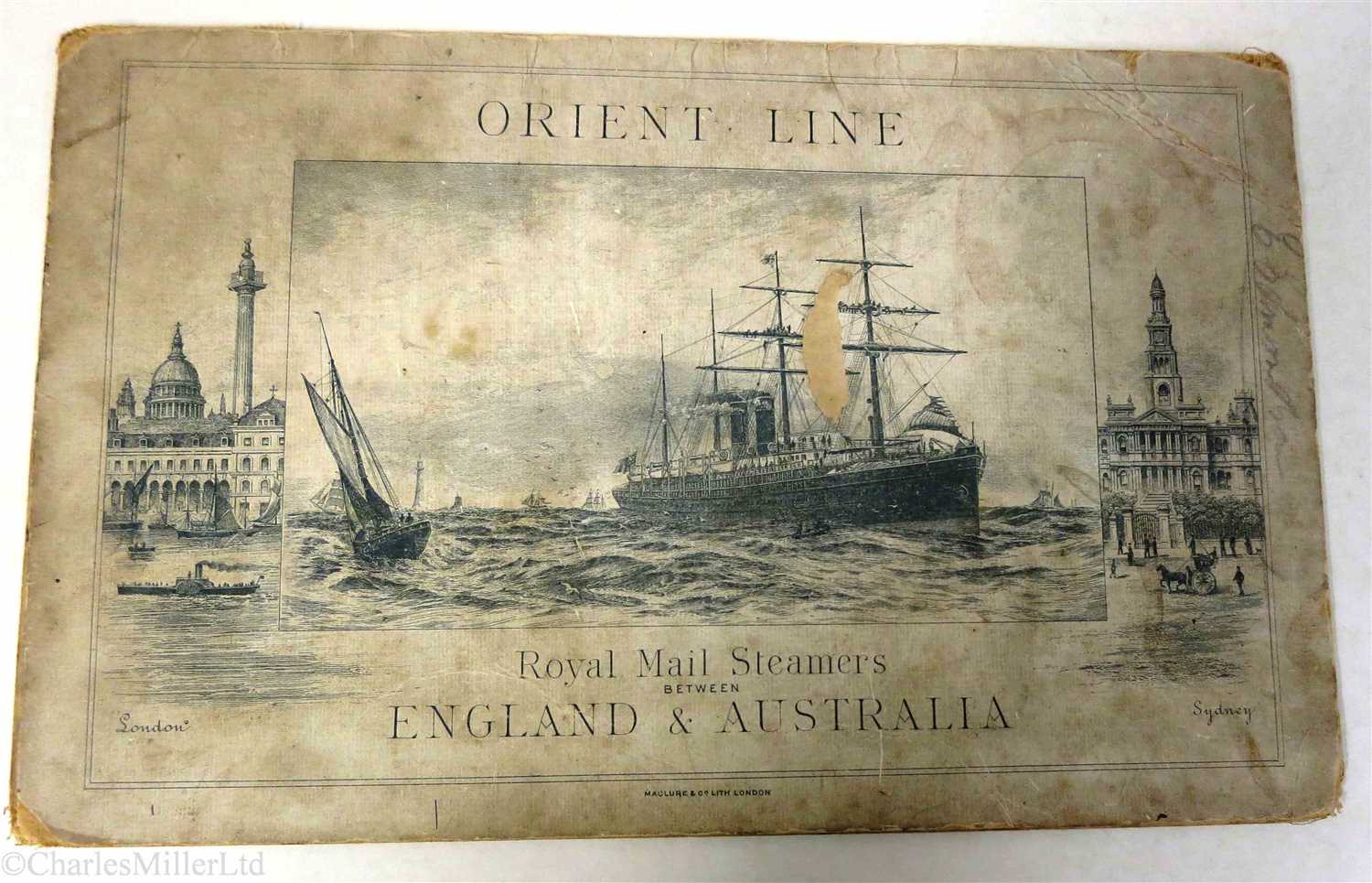 Lot 78 - ORIENT LINE: PASSENGER LIST FOR THE R.M.S.