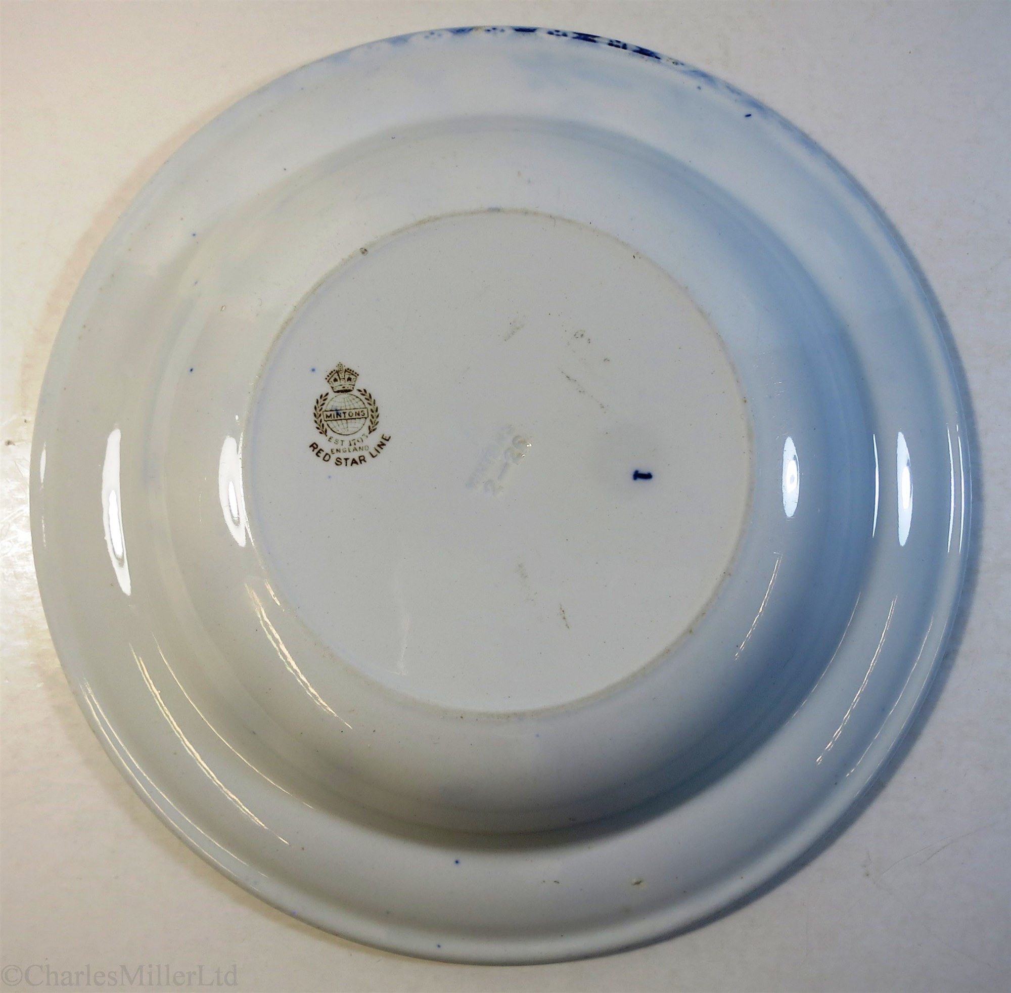 Lot 93 - RED STAR LINE: A SECOND-CLASS CHINA ‘BLUE