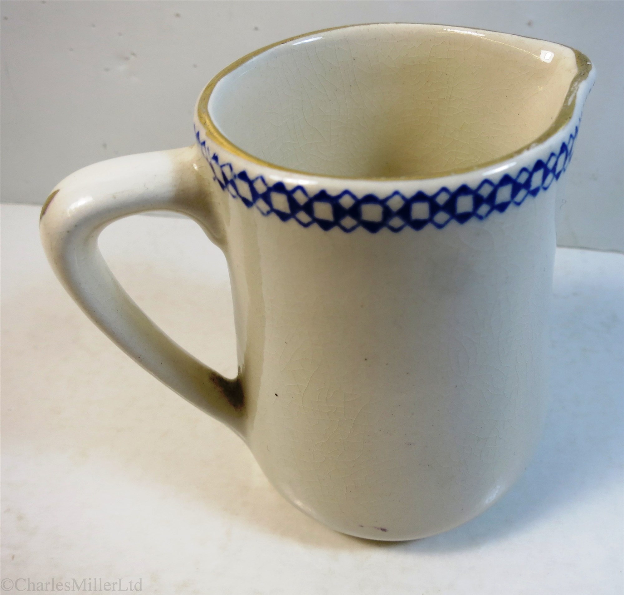 Lot 95 - STRICK LINE: A CHINA MILK JUG BY C. McD.
