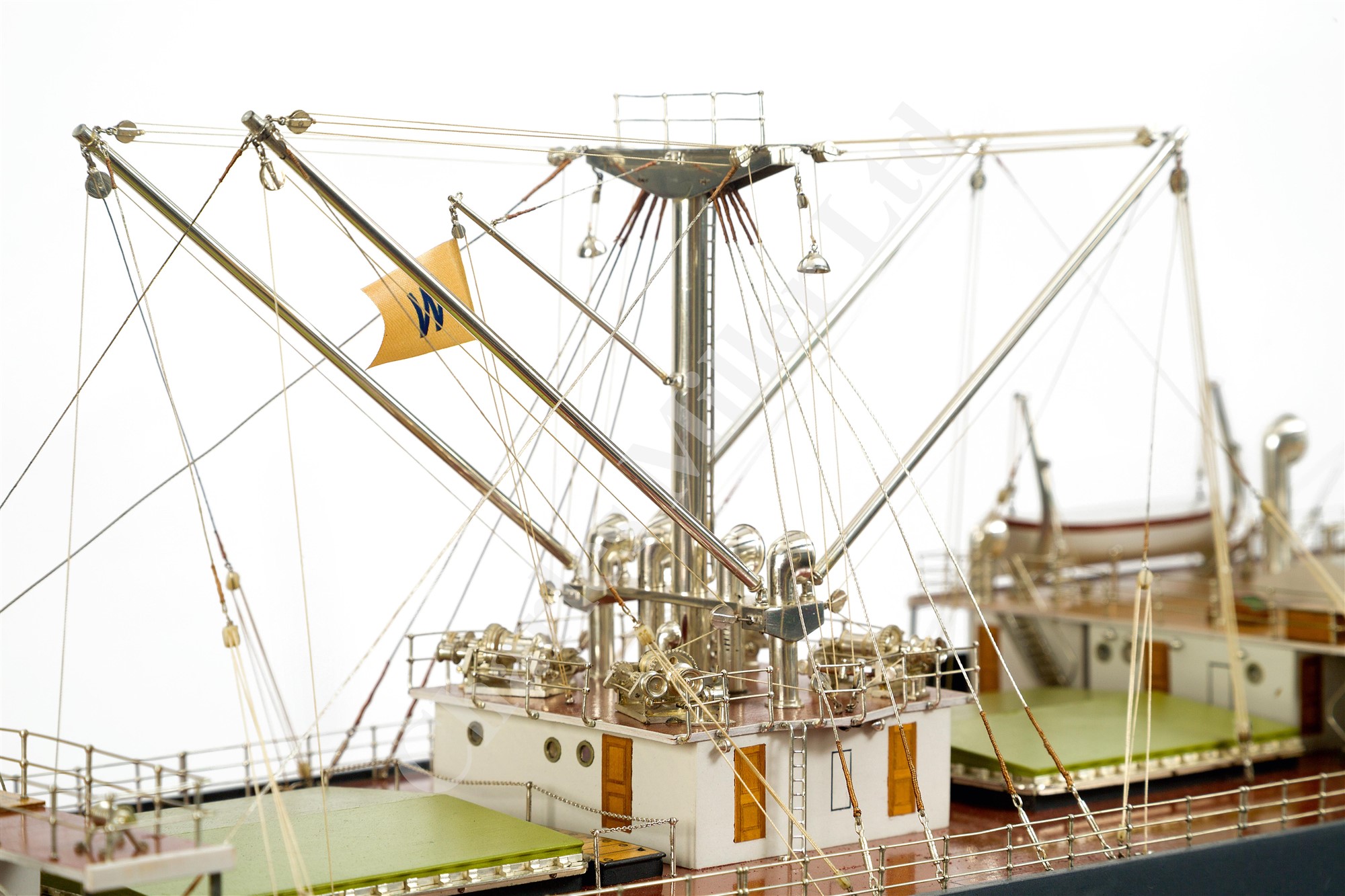 Lot 345 - A DETAILED BUILDER'S MODEL OF THE S.Ss.