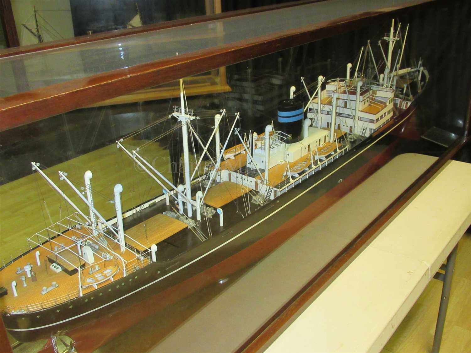 Lot 343 - A BUILDER'S MODEL OF THE CARGO SHIP M.V.