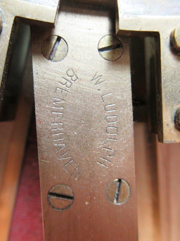 Lot 259 - A BRASS STATION POINTER BY W. LUDOLPH,