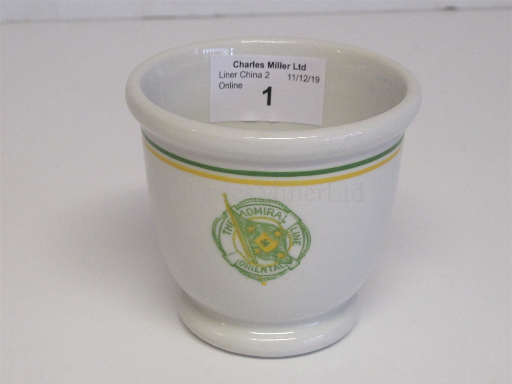 Lot 1 - Admiral Line Oriental: slop bowl