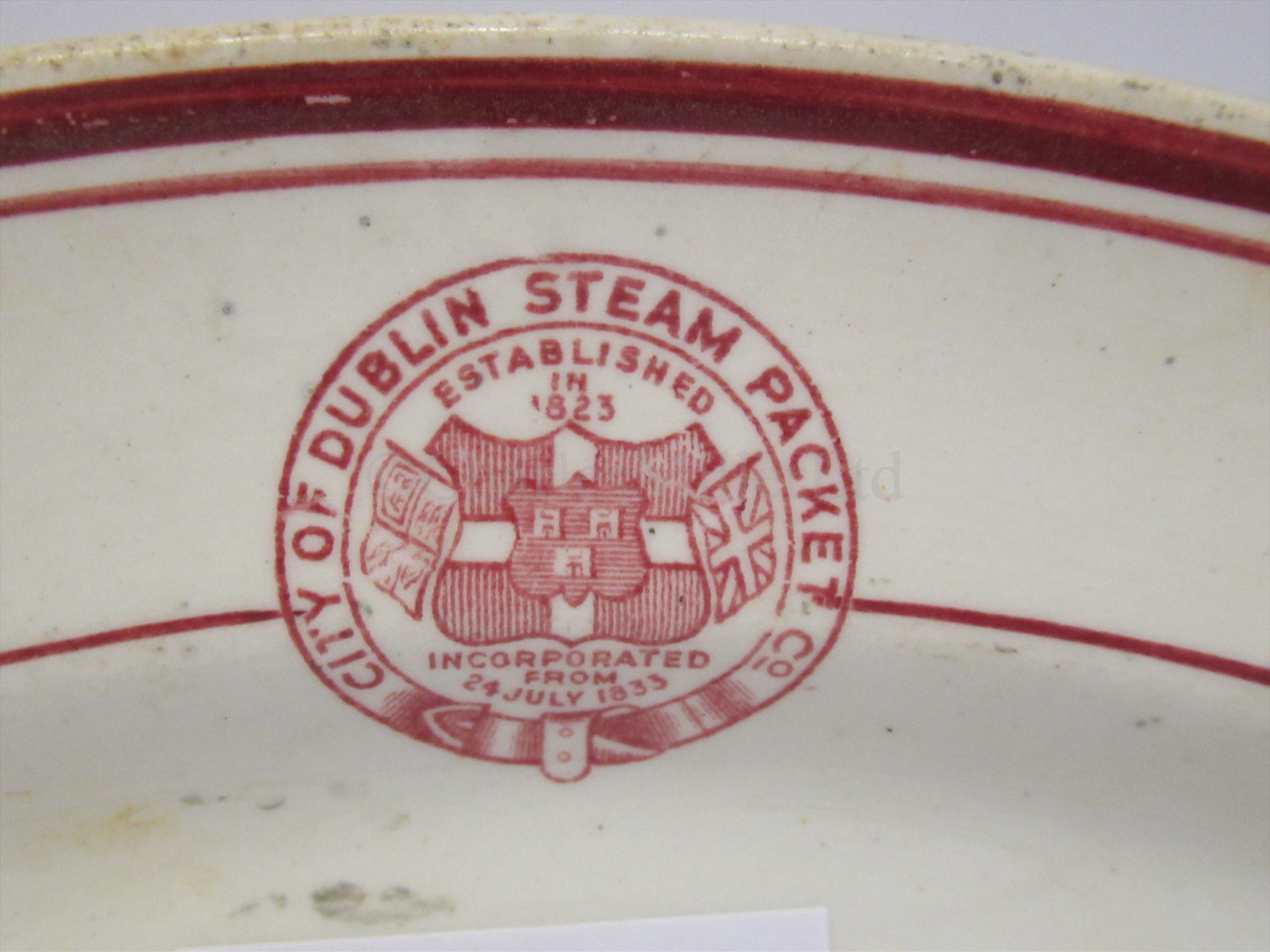 Lot 24 - City of Dublin Steam Packet Co.: an oval