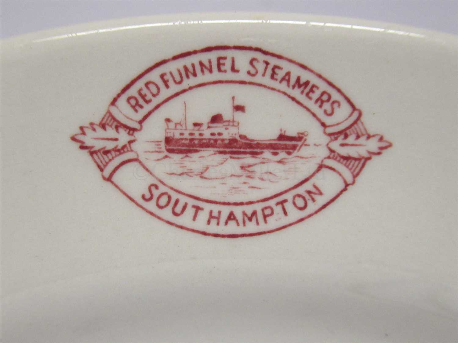 Lot 78 - Red Funnel Steamers: a side plate