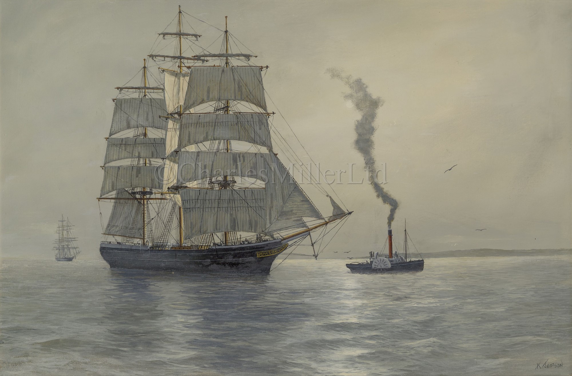 Lot 19 - δ KENNETH JEPSON (BRITISH, 1932-1998): 'Blue