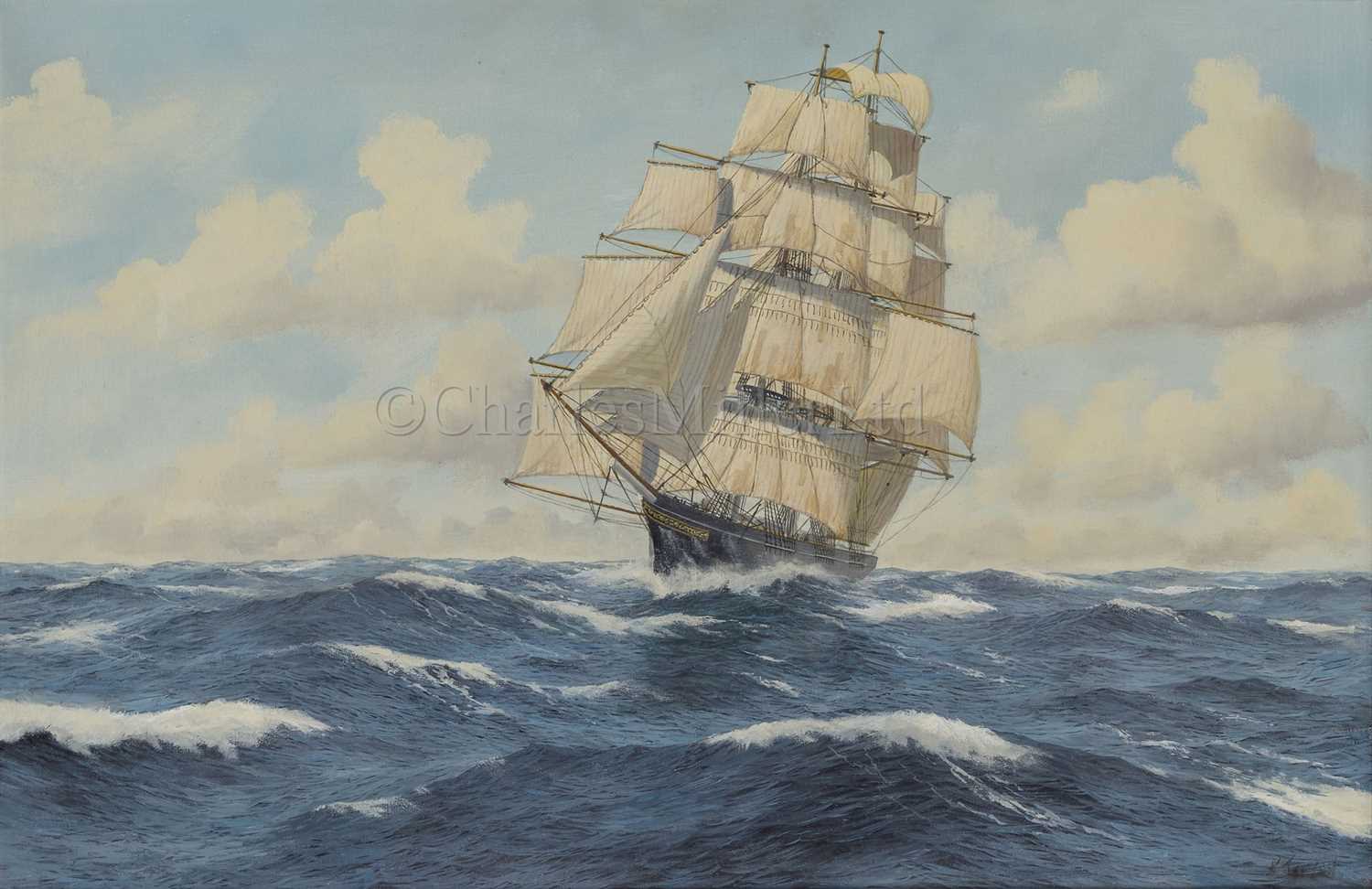 Lot 19 - δ KENNETH JEPSON (BRITISH, 1932-1998): 'Blue