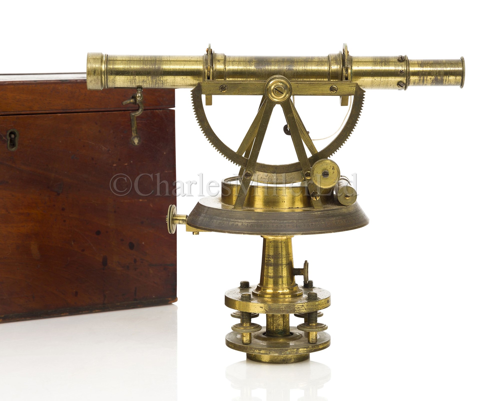 Lot 302 - AN EARLY 19TH CENTURY THEODOLITE BY JOHN