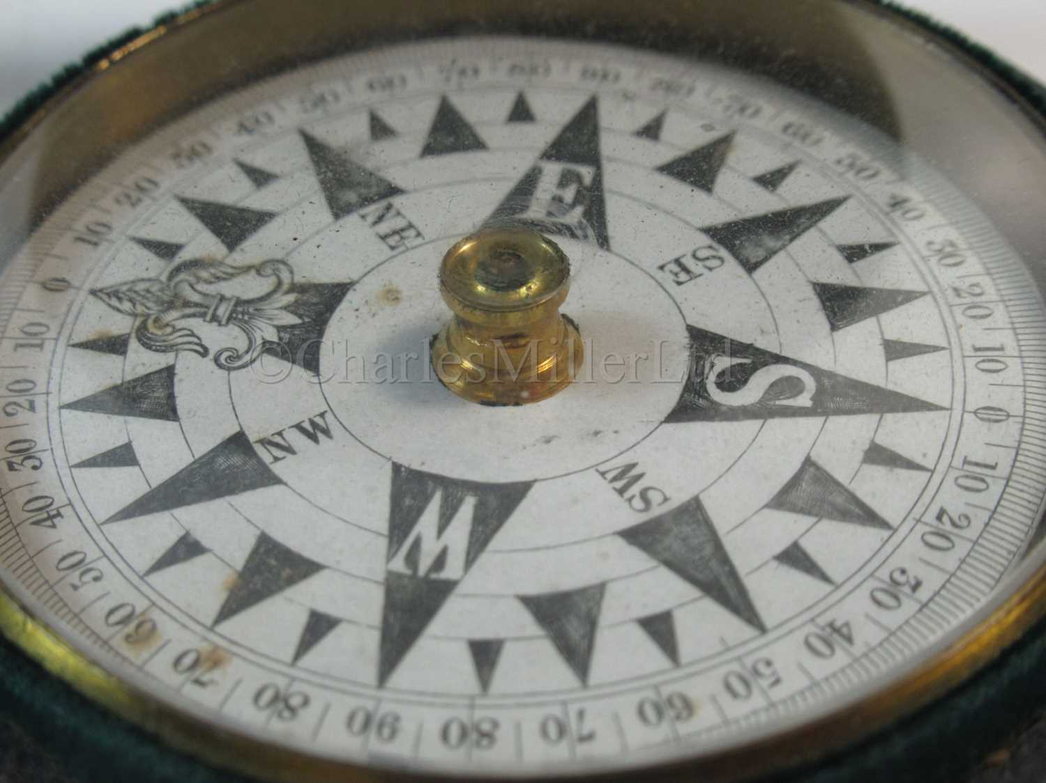 Lot 246 - A POCKET COMPASS BY LEVY BROTHERS, LONDON,
