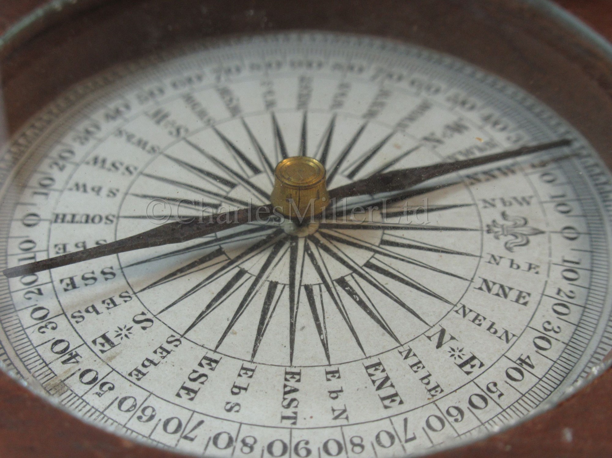 Lot 246 - A POCKET COMPASS BY LEVY BROTHERS, LONDON,