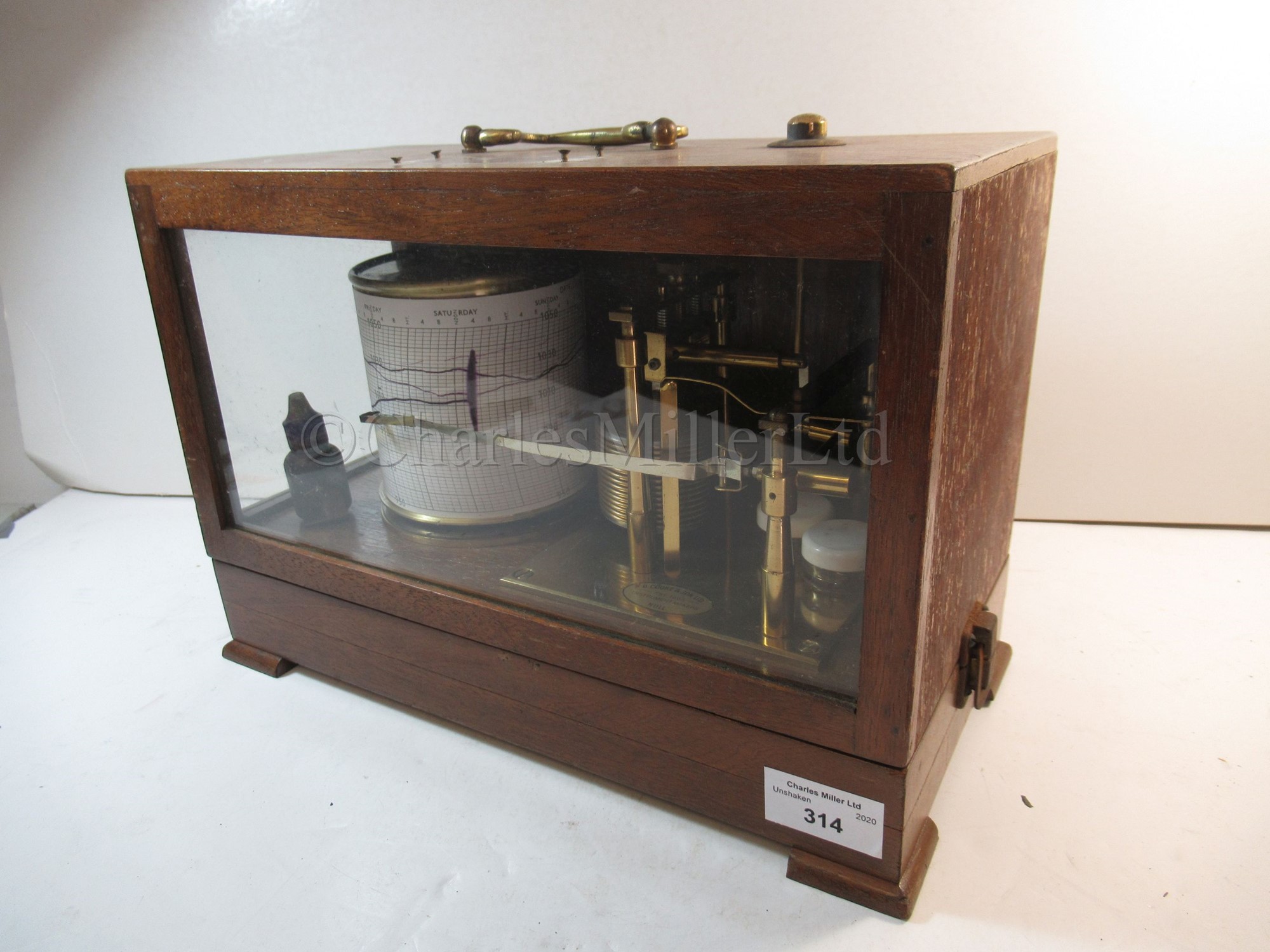 Lot 314 - A MODERN BAROGRAPH BY B. COOKE & SONS LTD,