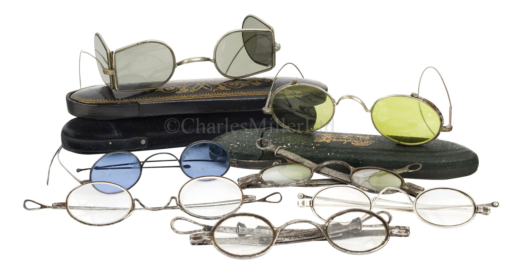 Lot 279 - A COLLECTION OF 18TH/19TH CENTURY SPECTACLES