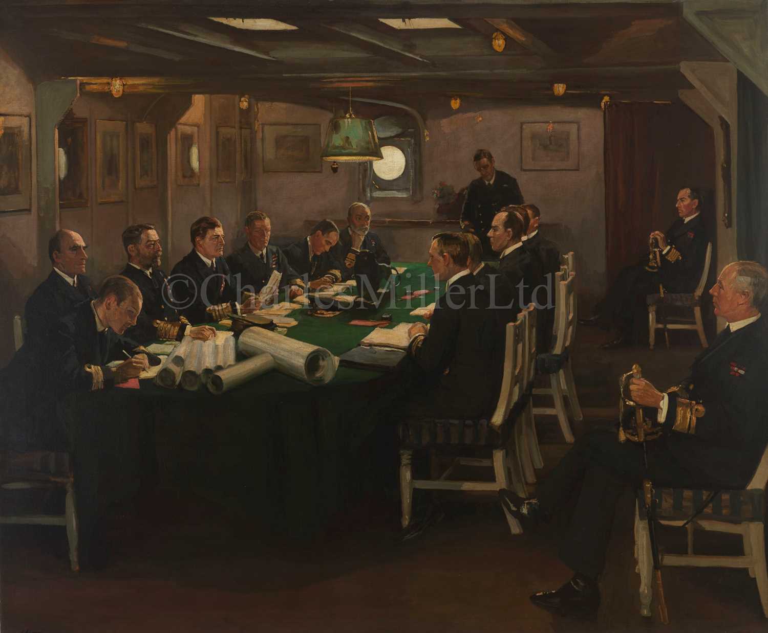 Lot 118 - A CHAIR FROM THE ADMIRAL'S DINING CABIN FROM