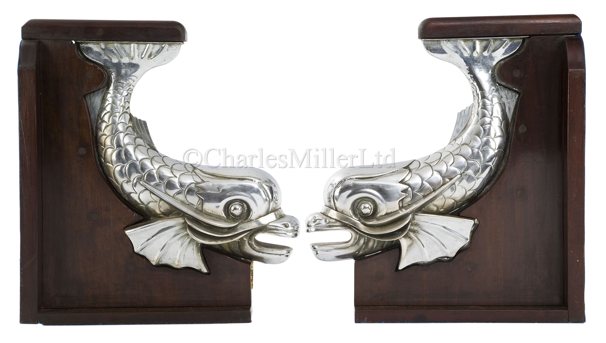 Lot 146 - A PAIR OF ADMIRALTY PATTERN BARGE DOLPHINS,