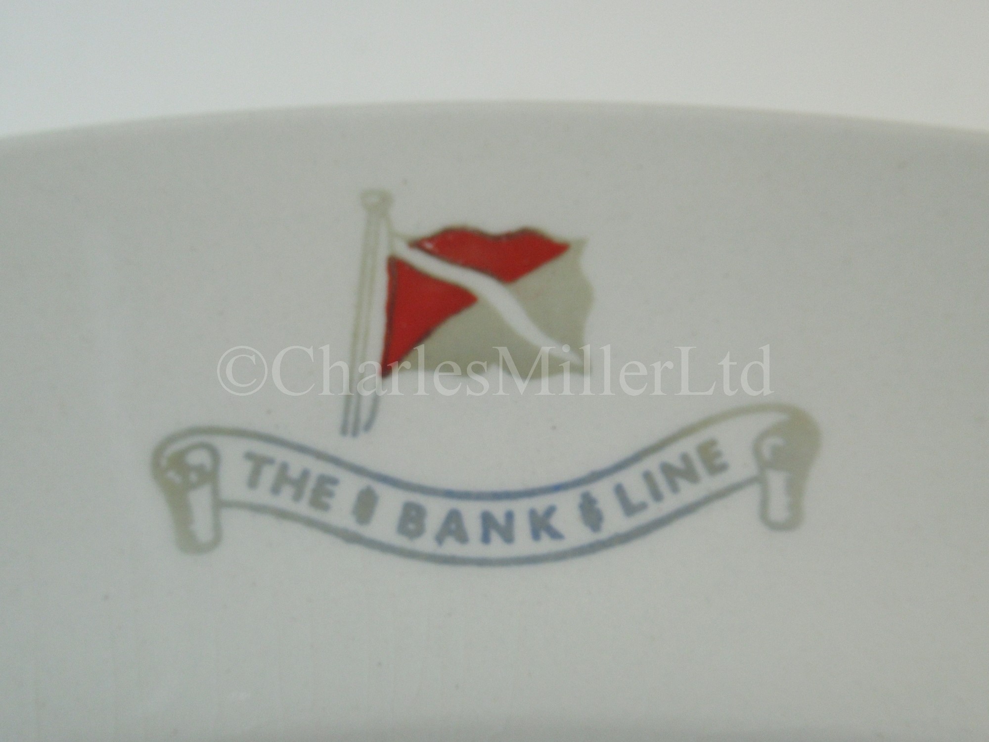 Lot 10 - A Bank Line oval plate