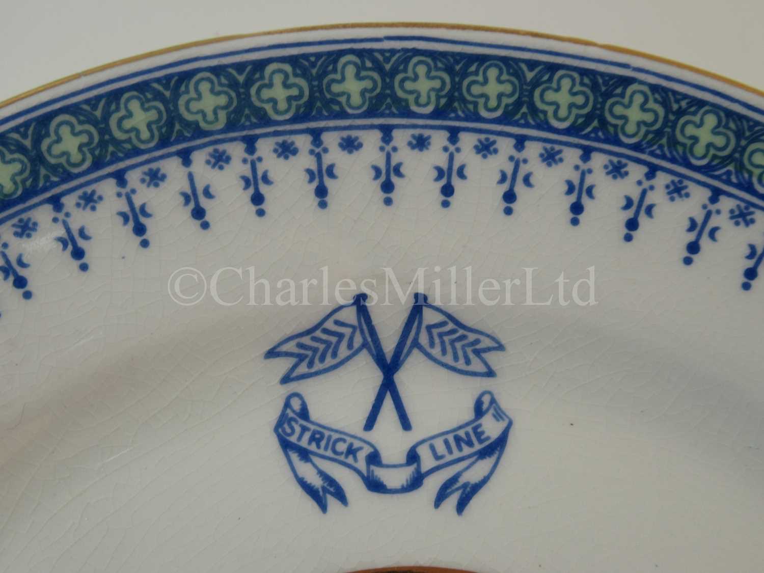 Lot 106 - A Strick Line side plate