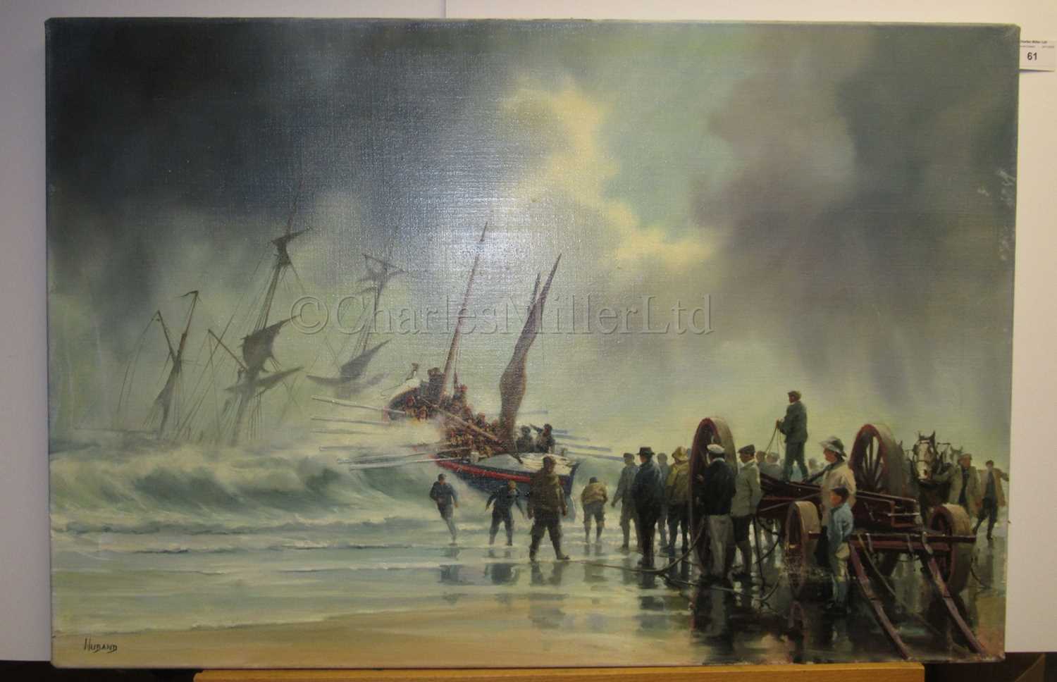 Lot 61 - GEOFFREY HUBAND (BRITISH, B. 1945): Launching