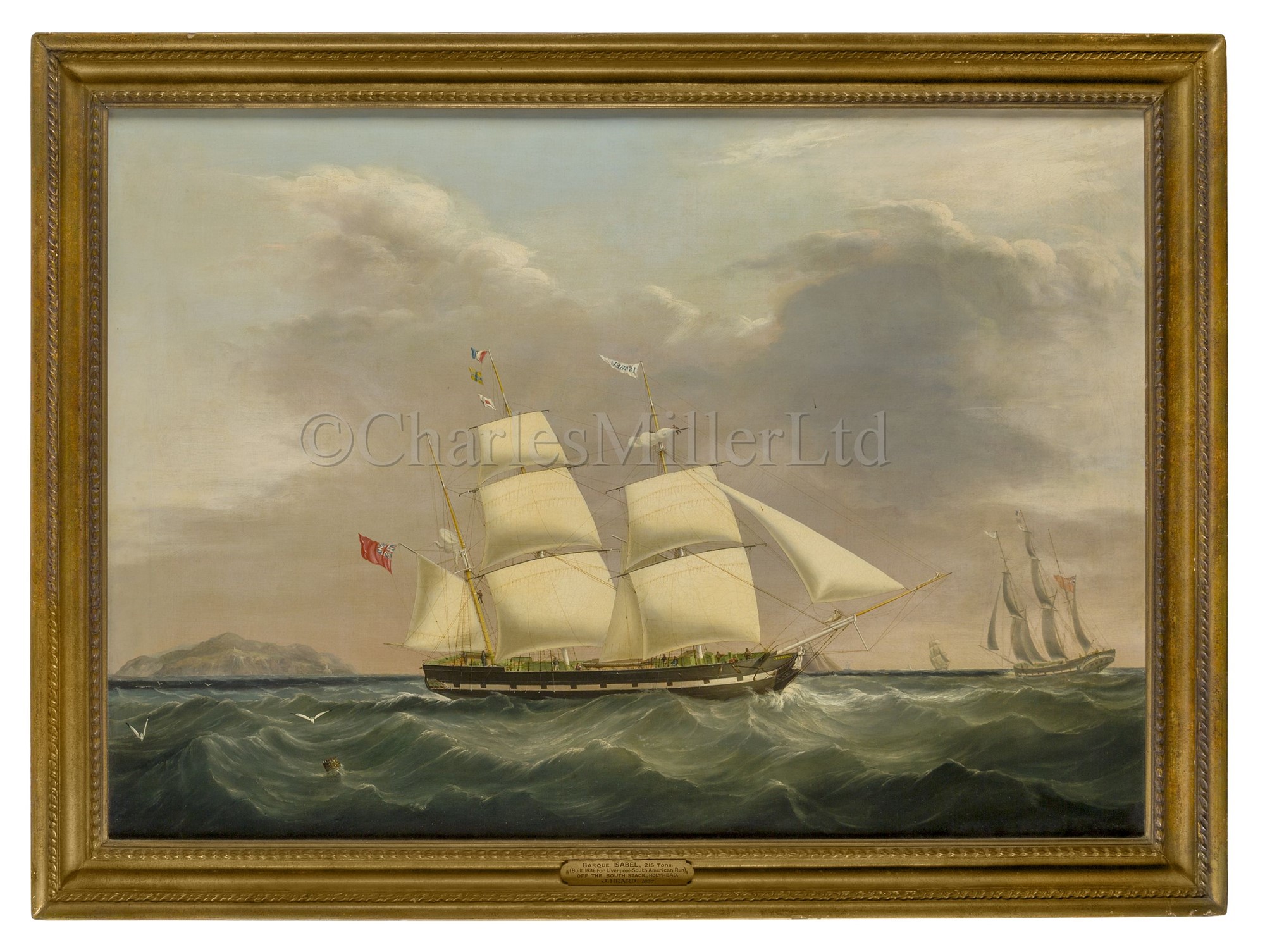 Lot 6 - JOSEPH HEARD (BRITISH, 1799-1859): The barque