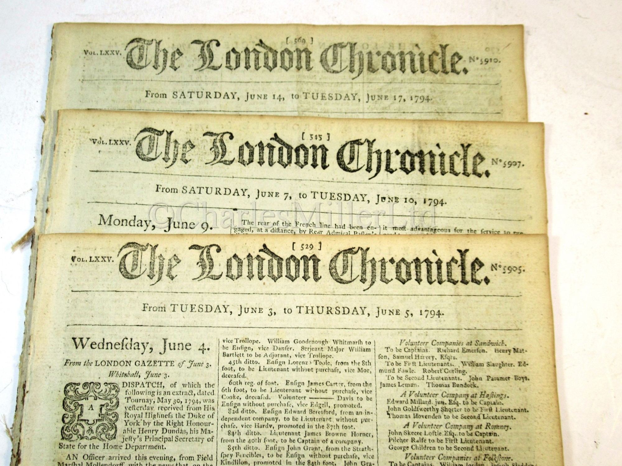 Lot 130 - THE GLORIOUS FIRST OF JUNE, 1794