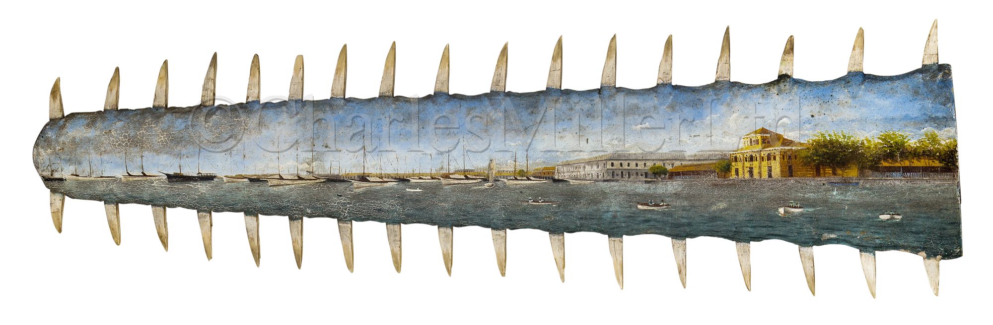 Lot 80 - Ø A 19TH CENTURY SAWFISH ROSTRUM