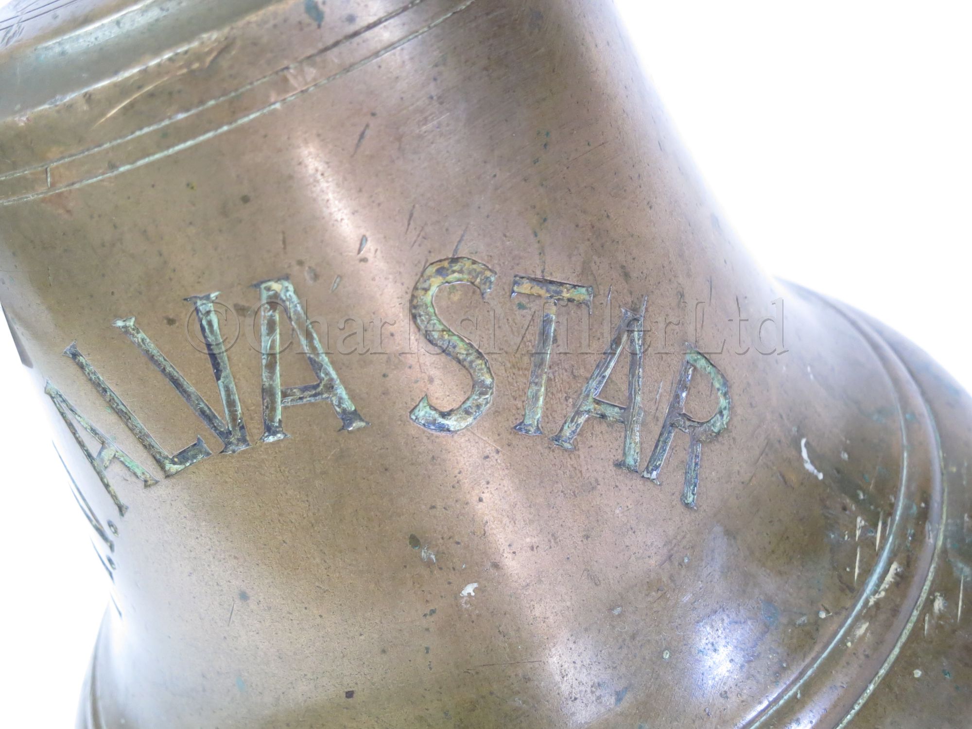 Lot 127 - A BRIDGE BELL FROM THE TANKER, M.V. ALVA