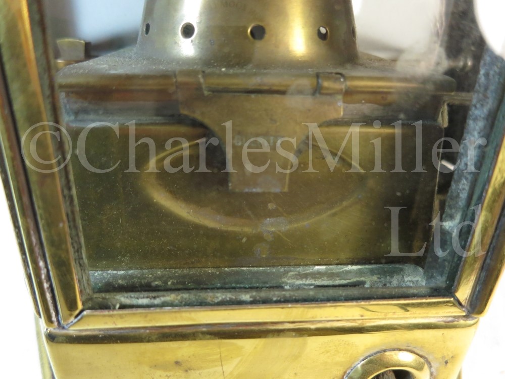 Lot 133 - A PAIR OF BULKHEAD ENGINE ROOM OIL LAMPS,