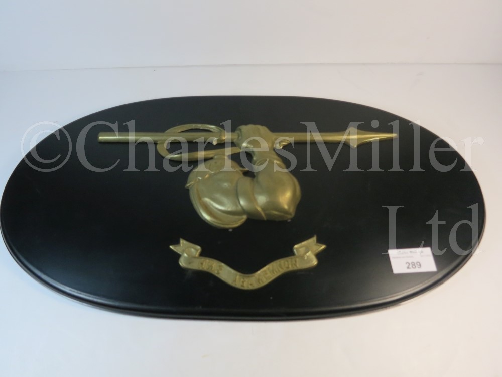 Lot 289 - AN UNOFFICIAL PATTERN GUN TAMPION FROM THE