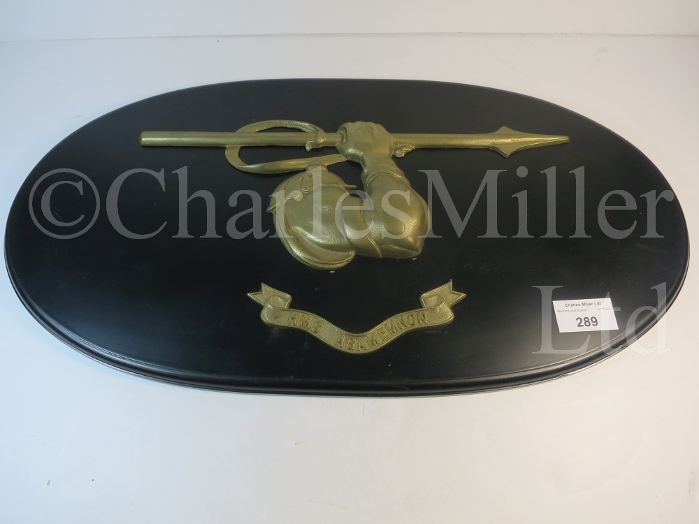 Lot 289 - AN UNOFFICIAL PATTERN GUN TAMPION FROM THE