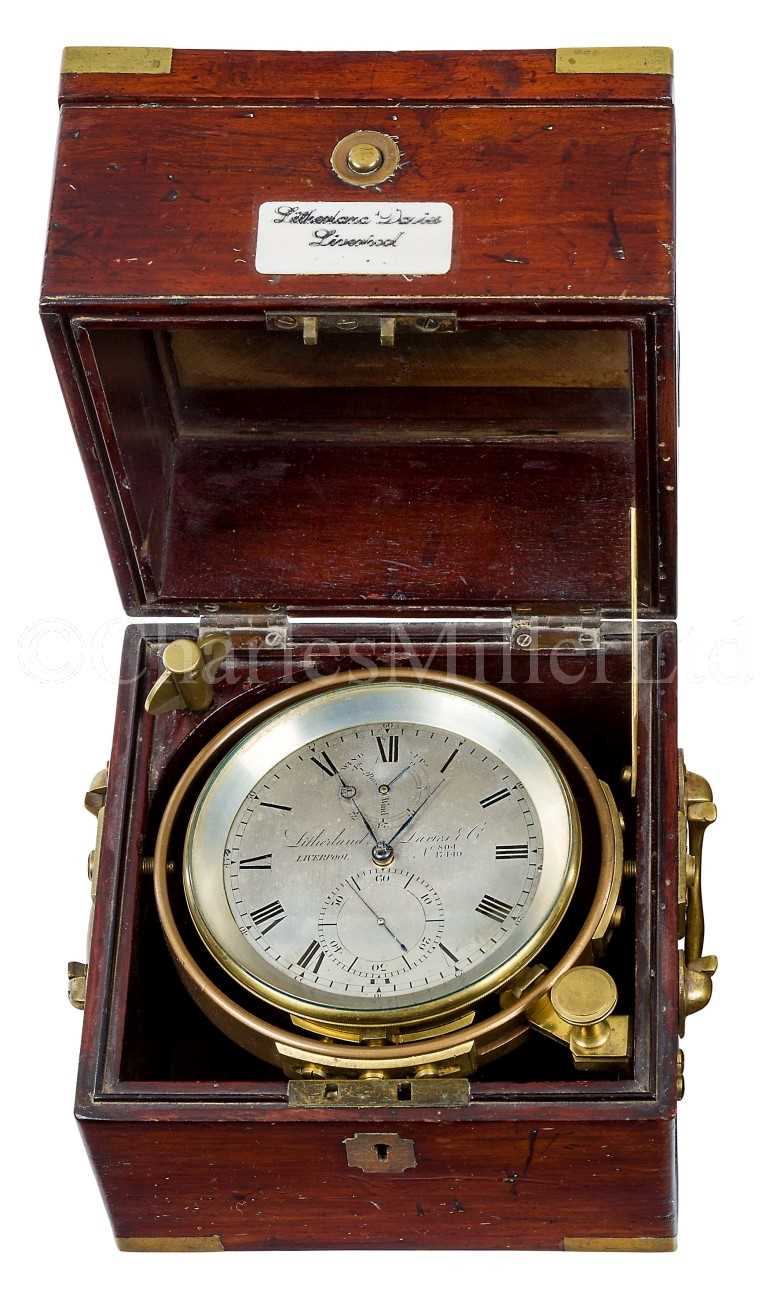 Lot 216 - A TWO-DAY MARINE CHRONOMETER BY LITHERLAND