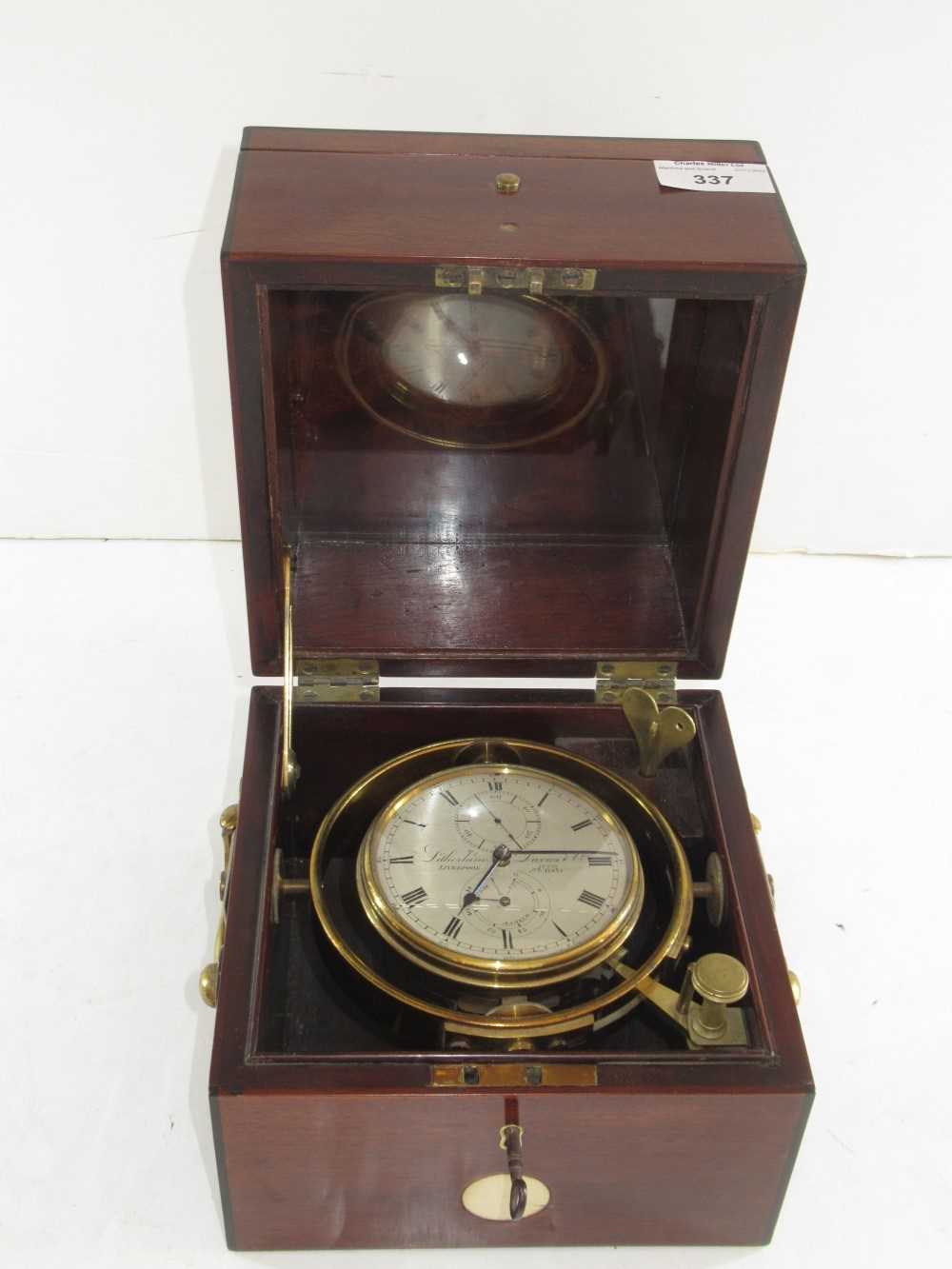 Lot 337 - A TWO-DAY MARINE CHRONOMETER BY LITHERLAND