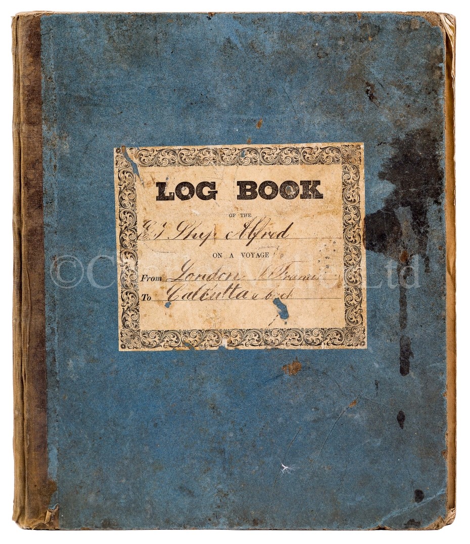 Lot 23 - HONOURABLE COMPANY SHIP ALFRED, LOGBOOK KEPT