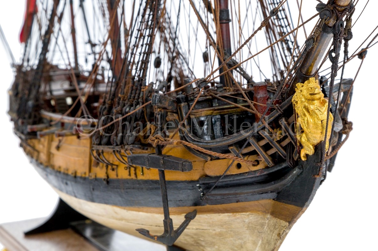Lot 115 - A 1:48 SCALE 24-GUN 6TH-RATE WARSHIP OF THE