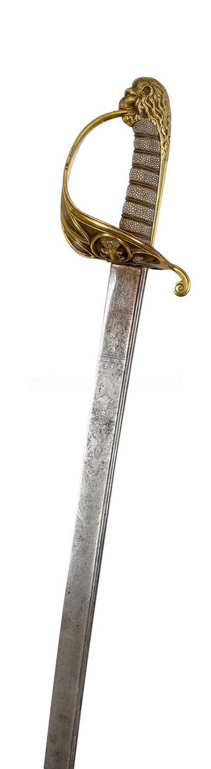 Lot 172 - AN 1827-PATTERN NAVAL SWORD