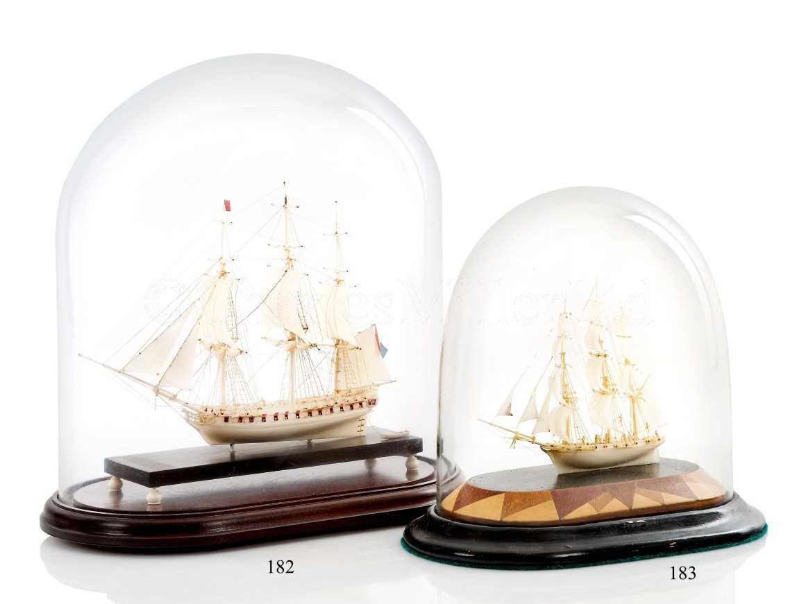 Lot 183 - Ø A GOOD DIEPPE IVORY MODEL FOR AN EARLY