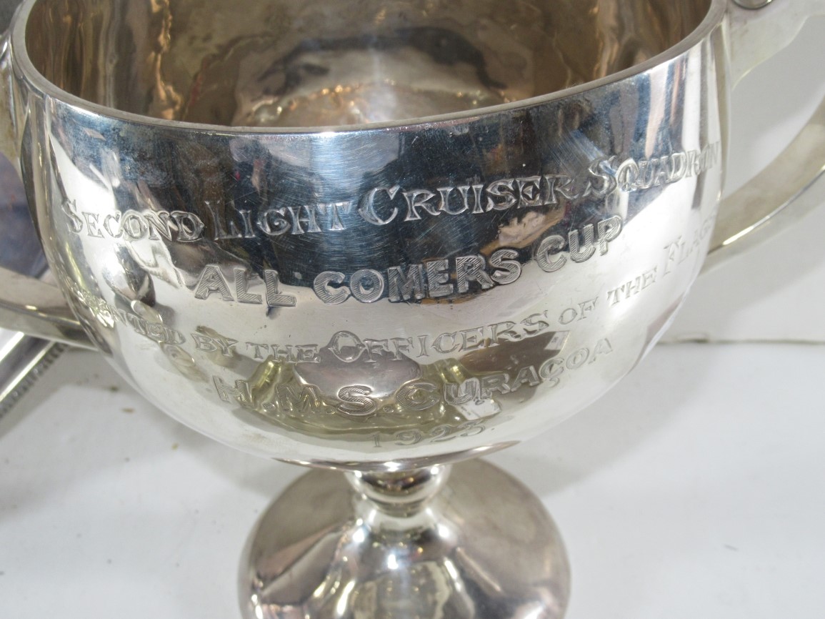 Lot 250 - A COLLECTION OF NAVAL PRESENTATION SILVER