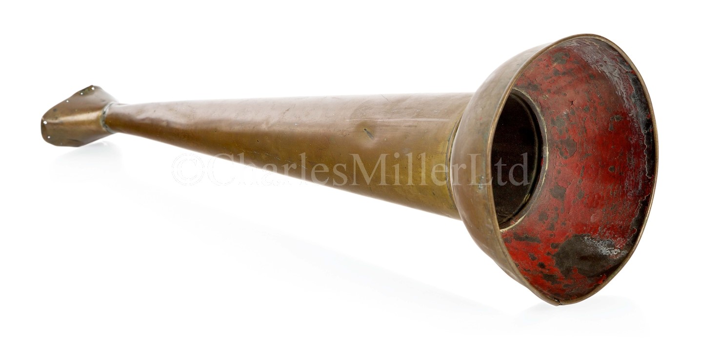 Lot 43 - A BRASS SPEAKING TRUMPET, CIRCA 1820