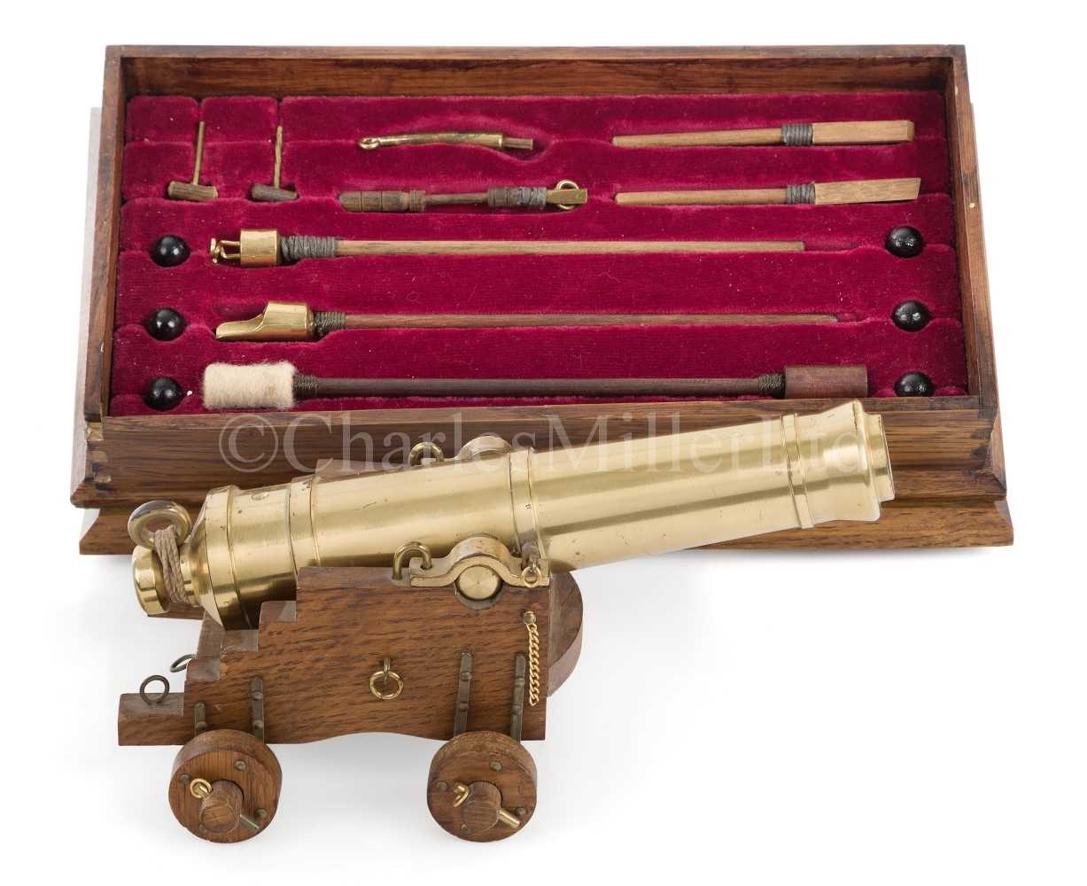 Lot 222 - A MODERN MODEL GARRISON 64PDR GUN OF CIRCA