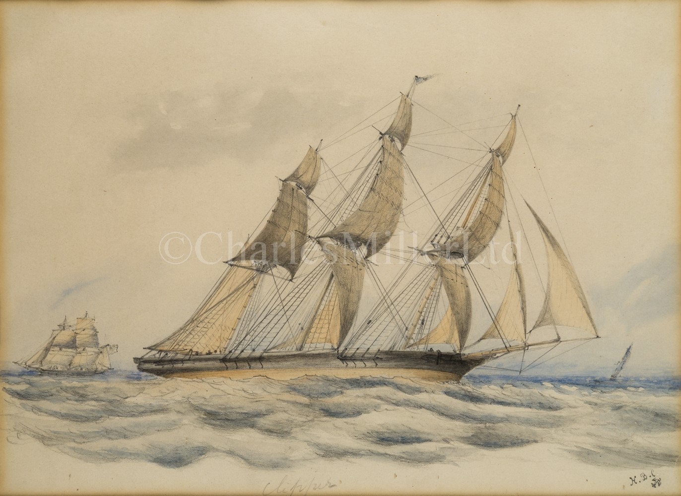 Lot 23 - HORACE BLADON CAPEL (BRITISH) - A CLIPPER
