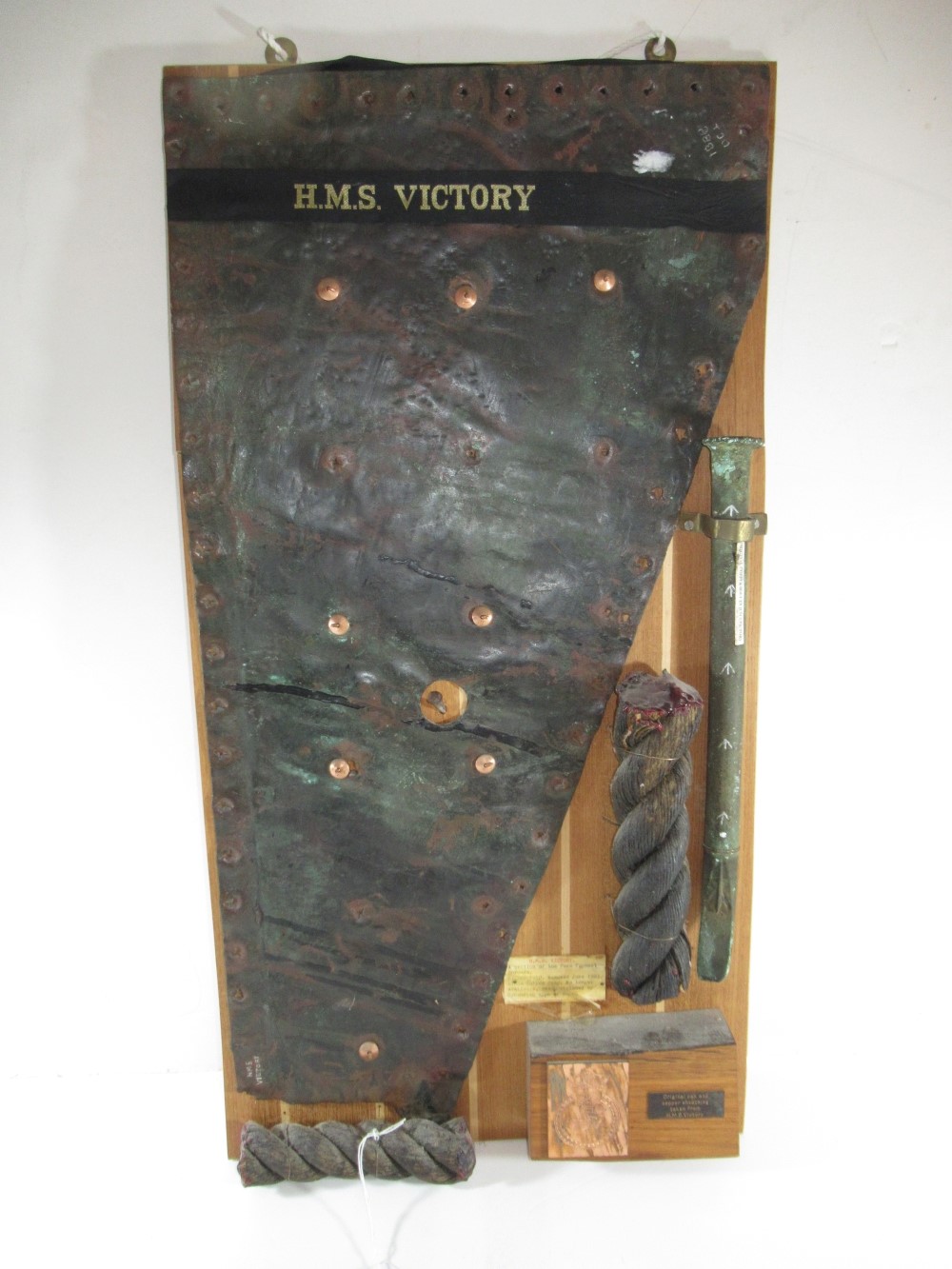 Lot 185 - A SECTION OF COPPER SHEATHING FROM H.M.S