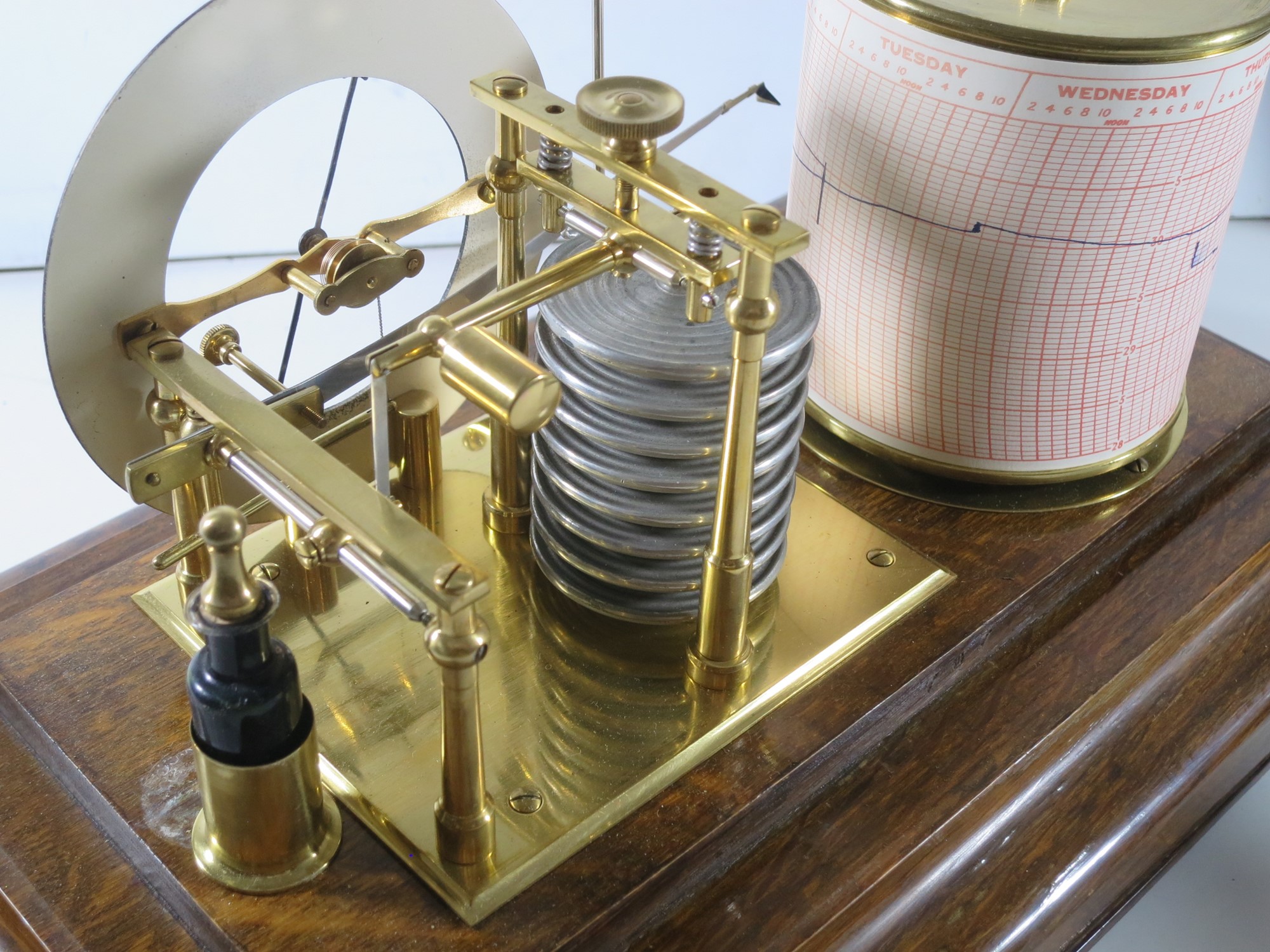 Lot 232 - A RECORDING BAROGRAPH RETAILED BY SHARMAN D