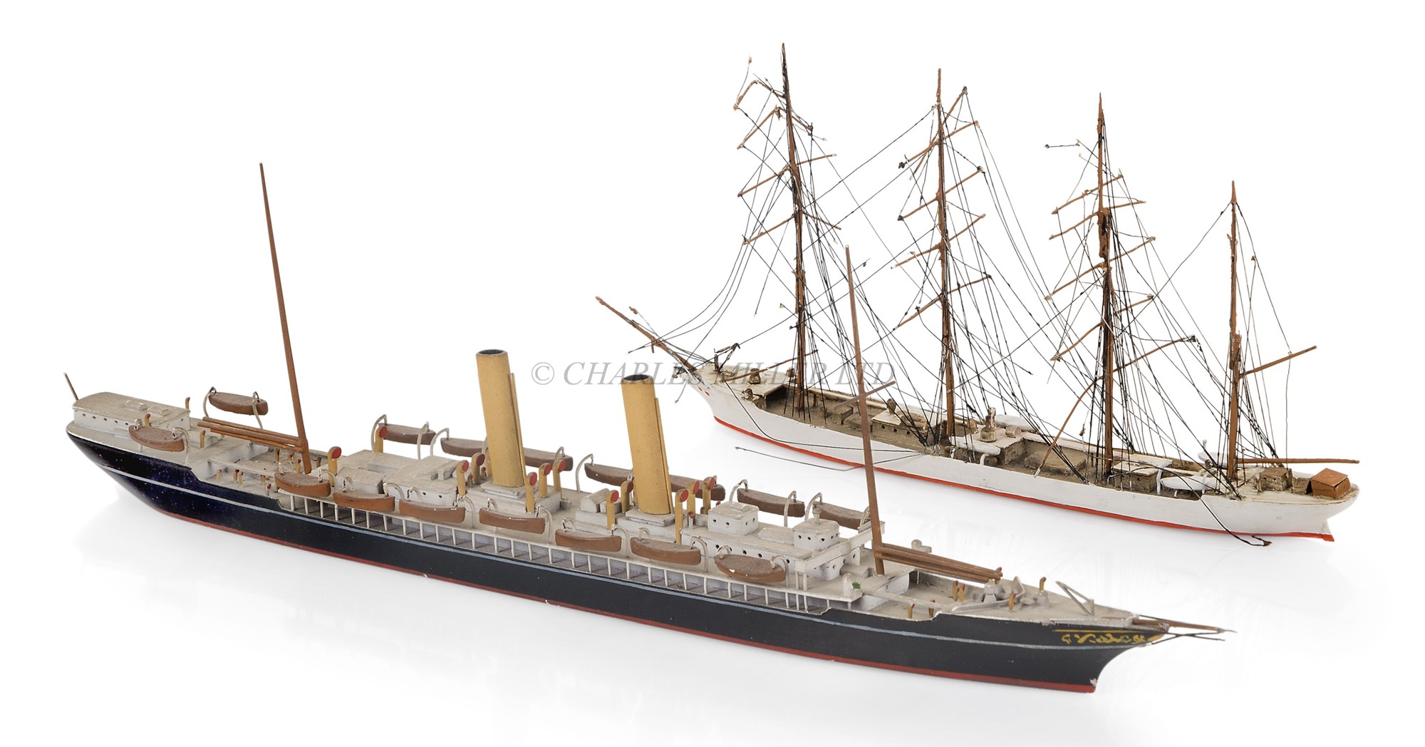 Lot 42 - A 1:600 WATERLINE MODEL OF S.S. SCOT BY