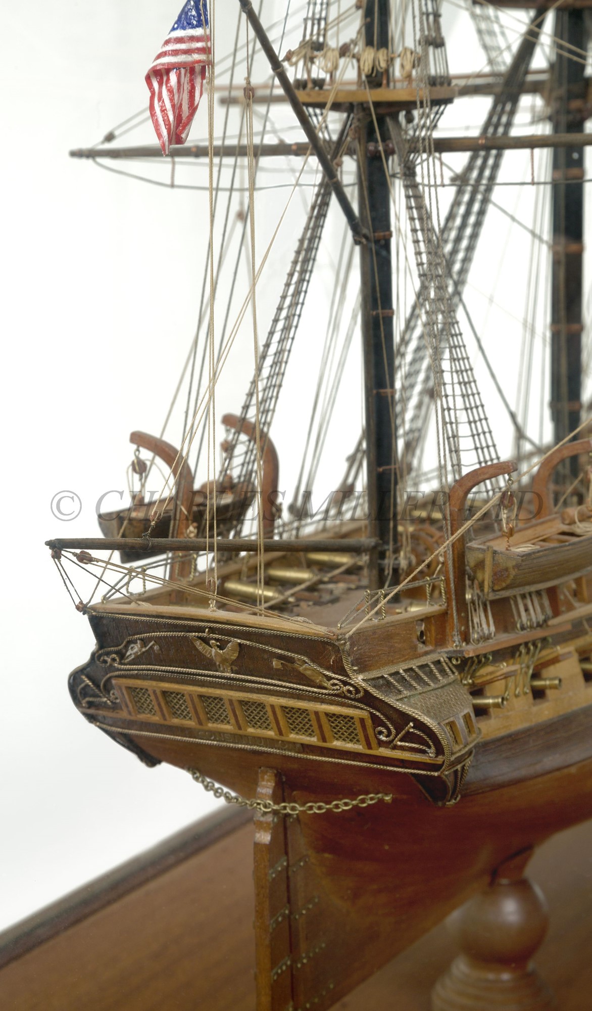 Lot 146 - A FINE 1:48 SCALE MODEL OF THE 44-GUN